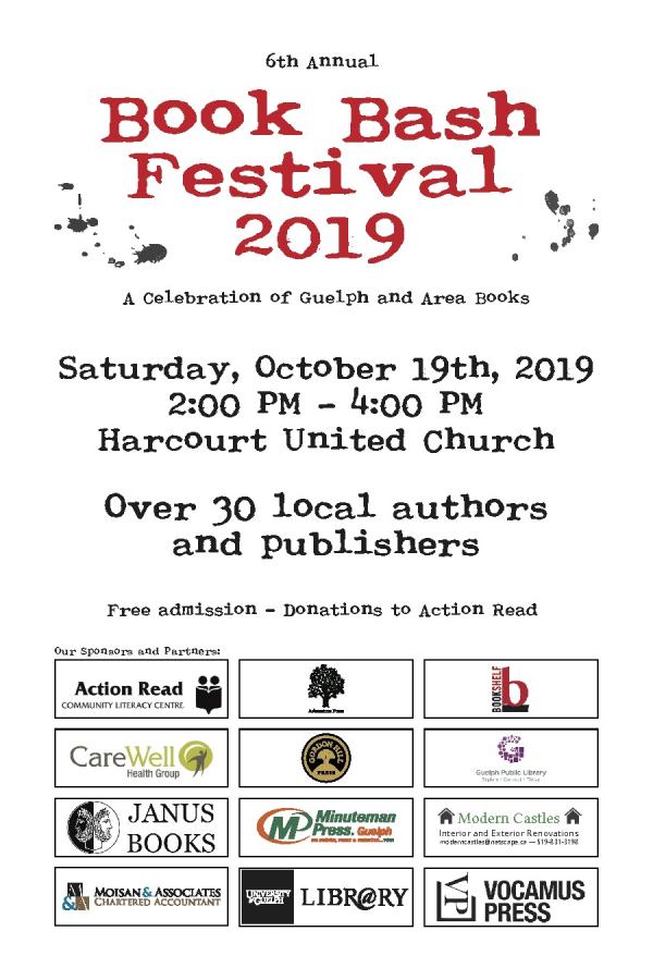 Guelph Book Bash Festival 2019 Vocamus Press